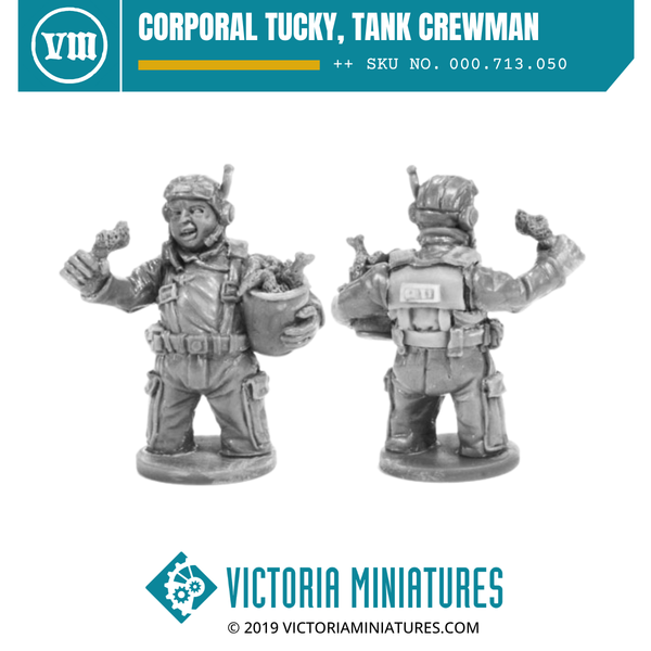 Corporal Tucky, Tank Crewman. – Victoria Miniatures