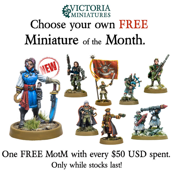 Admiral Sora. March FREE Miniature of the Month. – Victoria Miniatures