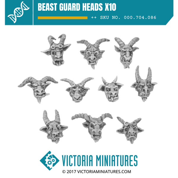 Beast Guard Heads x10 – Victoria Miniatures