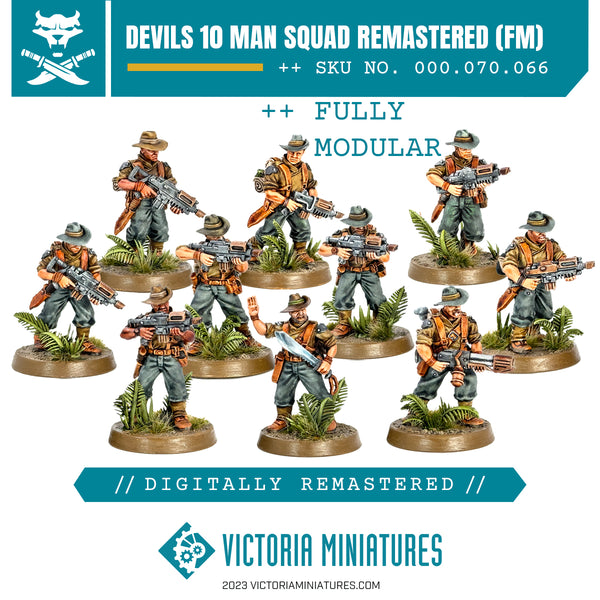 Devils 10 Man Squad Remastered (fully modular) – Victoria Miniatures