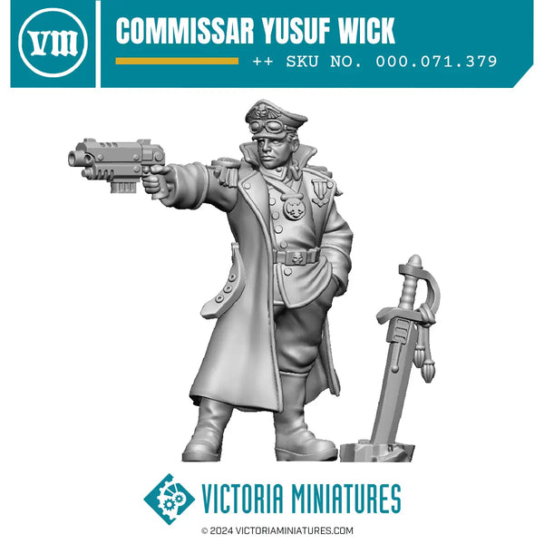 COMMISSAR YUSUF WICK – Victoria Miniatures