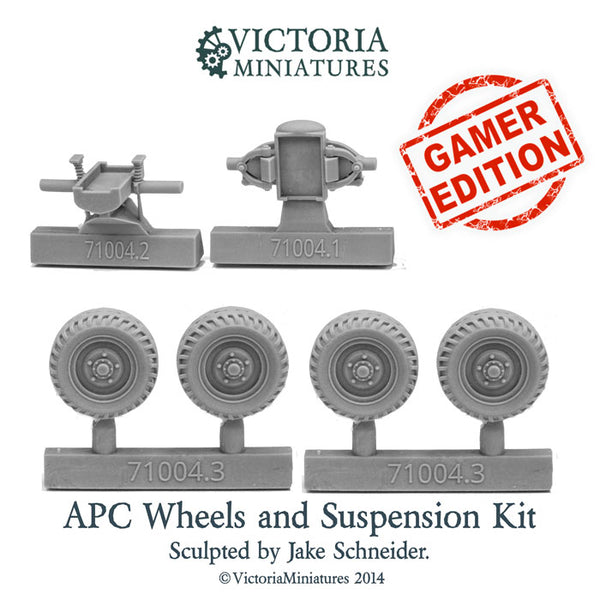 APC Wheel and Suspension Kit. Gamer Edition – Victoria Miniatures
